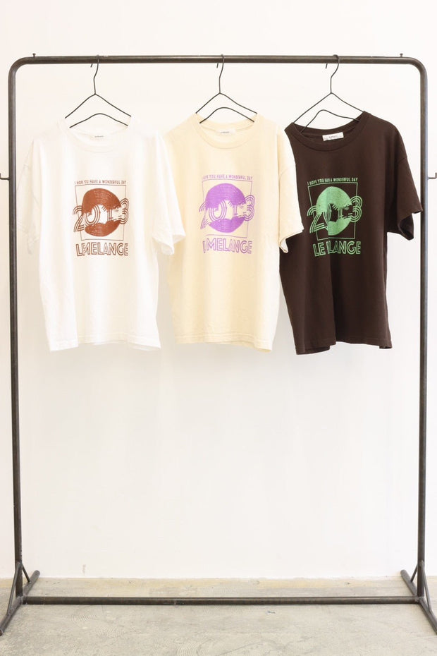 【LE MELANGE 2026 SUMMER】ウルトラコットンブランドロゴT - Champdelarose